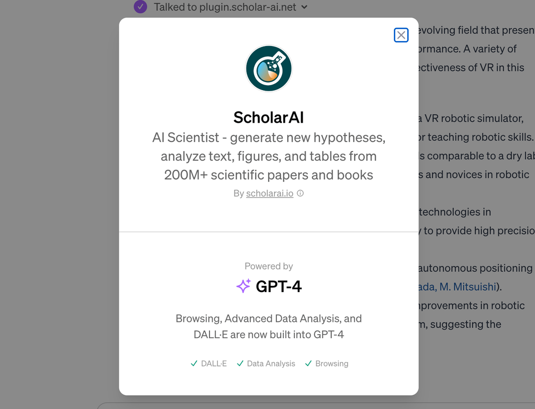ScholarAI on GPT Review | The world's largest & most trusted source on GPTs.